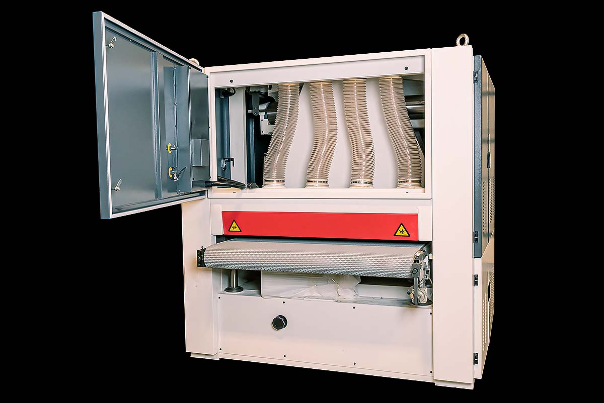 Constant Pass-Line, Top Surface Sander Triple-belt sander roller ...